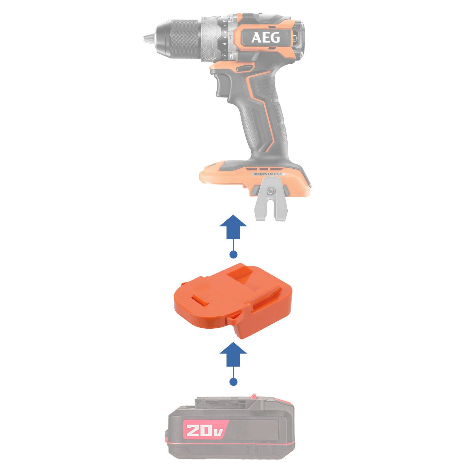 Bauer to AEG Battery Adapter – Power Tools Adapters | New Zealand